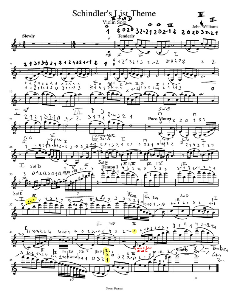 Schindlers_List_Theme_violin | PDF