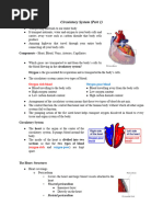 Class 10 Circulatory System Detailed Notes | PDF | Heart | Artery