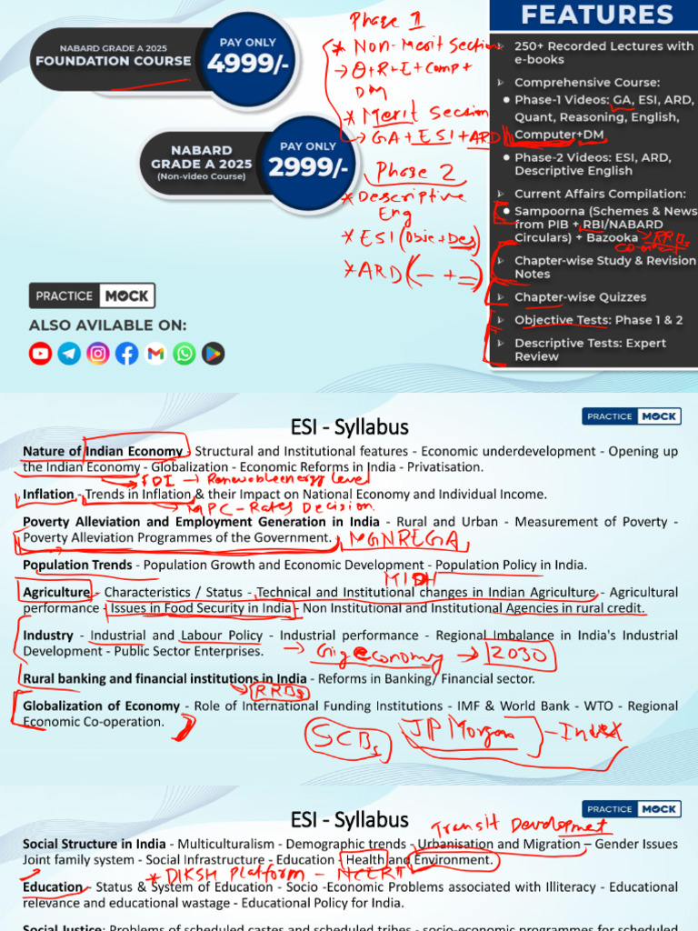 Esi Course Structure and Paper Discussion | PDF