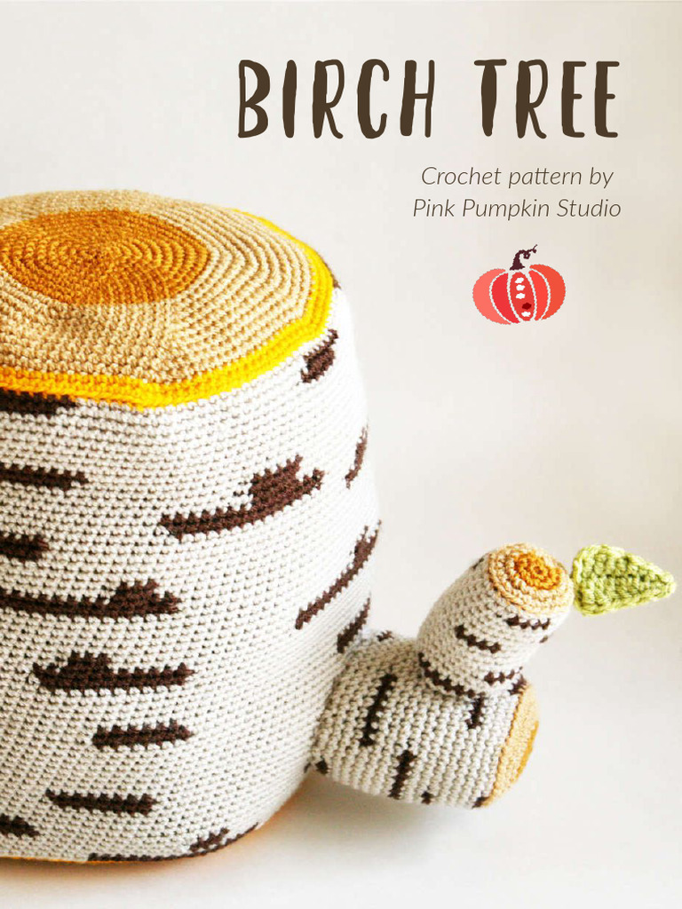 BIRCH TREE Crochet Pattern Pink Pumpkin Studio | PDF