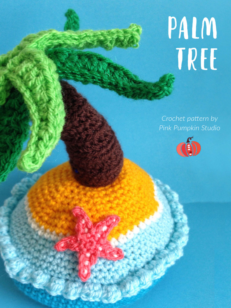 PALM TREE Crochet Pattern Pink Pumpkin Studio | PDF