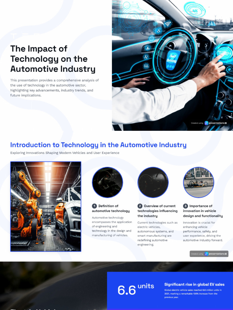 Use of Technology in The Automotive Sector Analysis | PDF