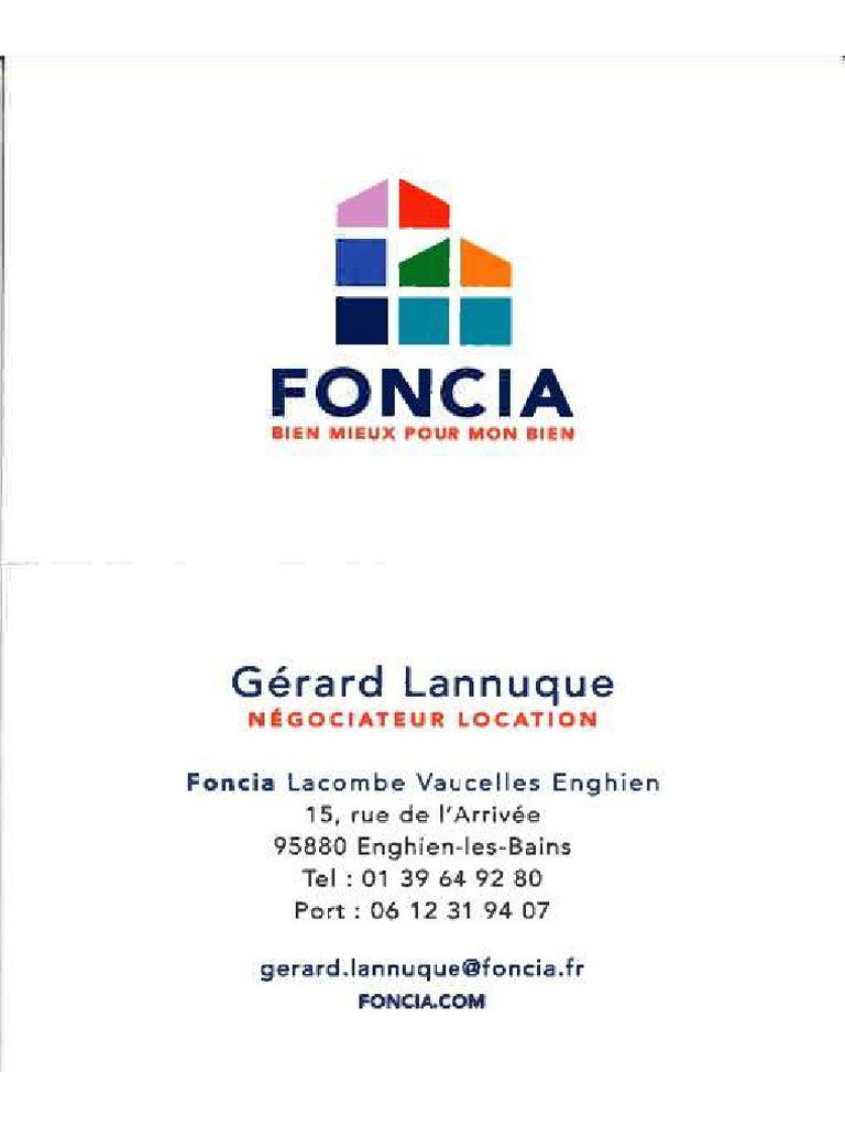 Foncia Contat Docs | PDF