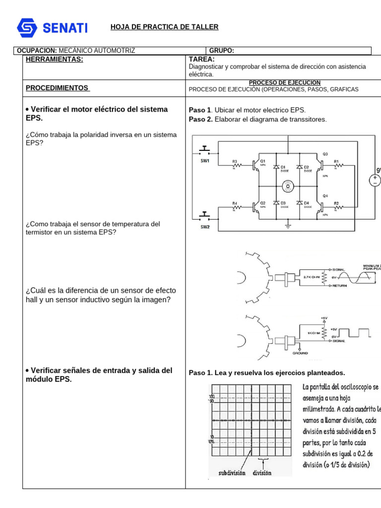 Diagnóstico Del Sistema Eps En Mecánica Pdf