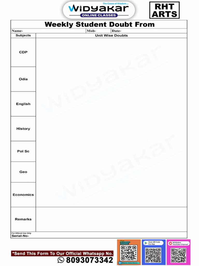 Weekly Student Doubt Form - RHT ARTS_499568a2-c04f-4f35-93cd ...