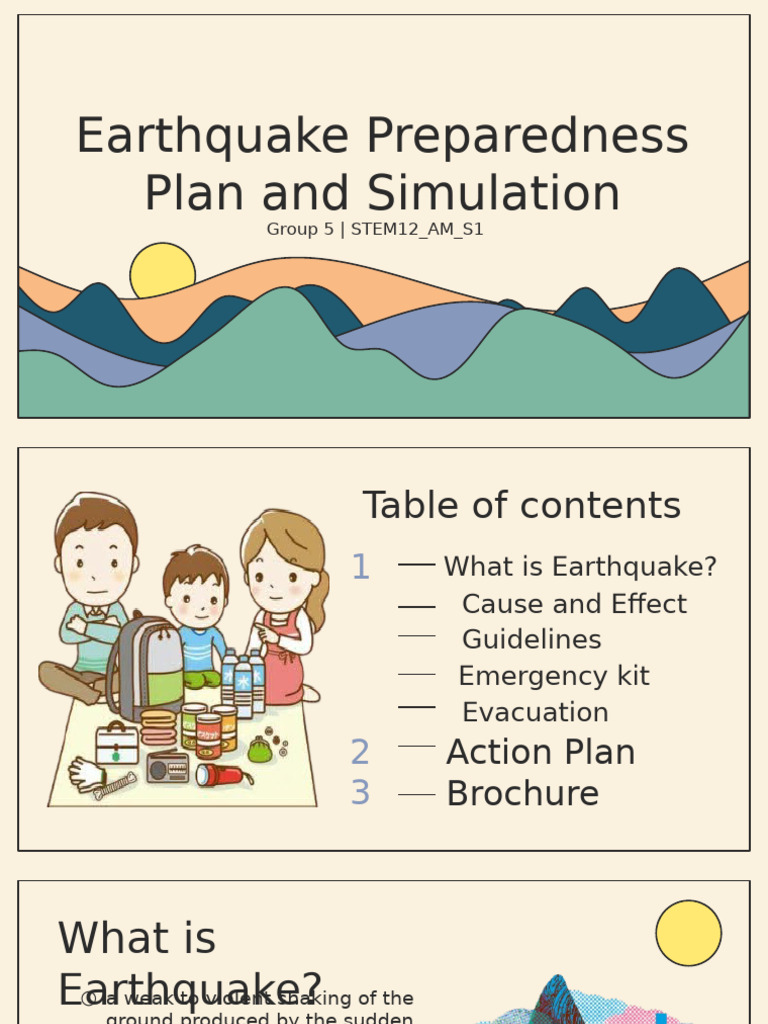 Earthquake Preparedness Guide and Plan | PDF | Earthquakes | Emergency ...