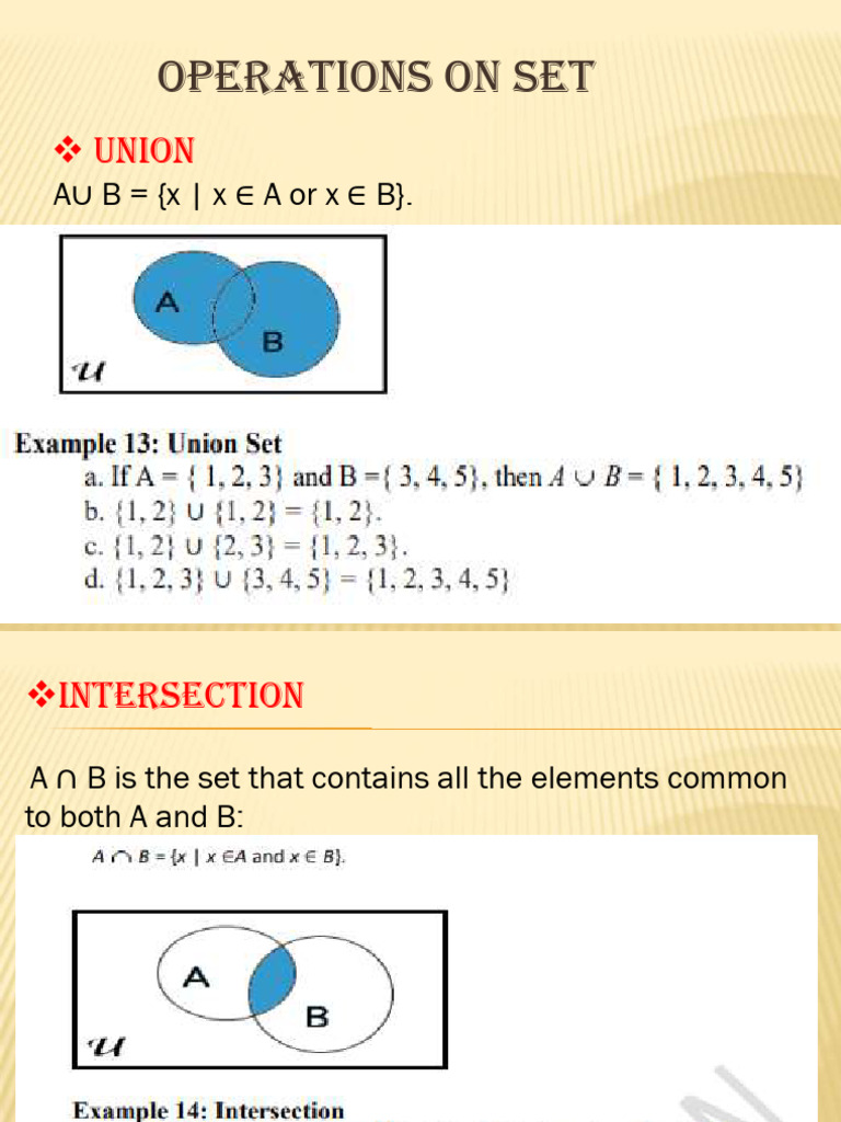 Operation On Set and Function Updated 1 | PDF | Mathematics