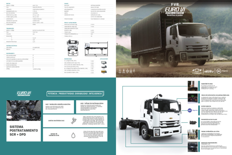 Ficha Técnica Camión FVR 11,006 kg | PDF | Camión | Sistema de freno ...