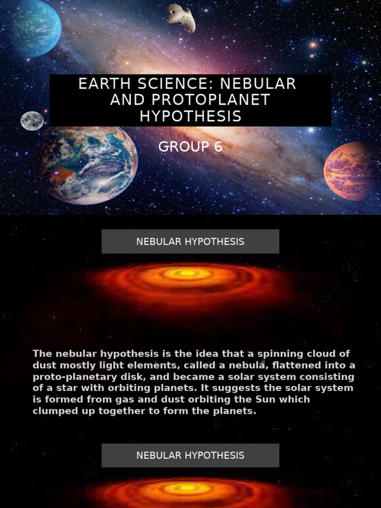 EARTH SCIENCE Hypothesis (Group6) | PDF | Solar System | Sun