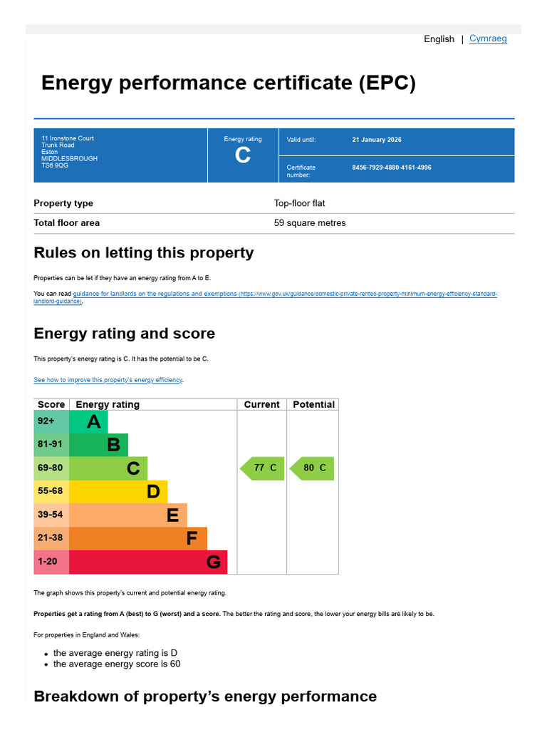 Lot - 15 - Energy Performance Certificate - 11 Ironstone Court | PDF ...