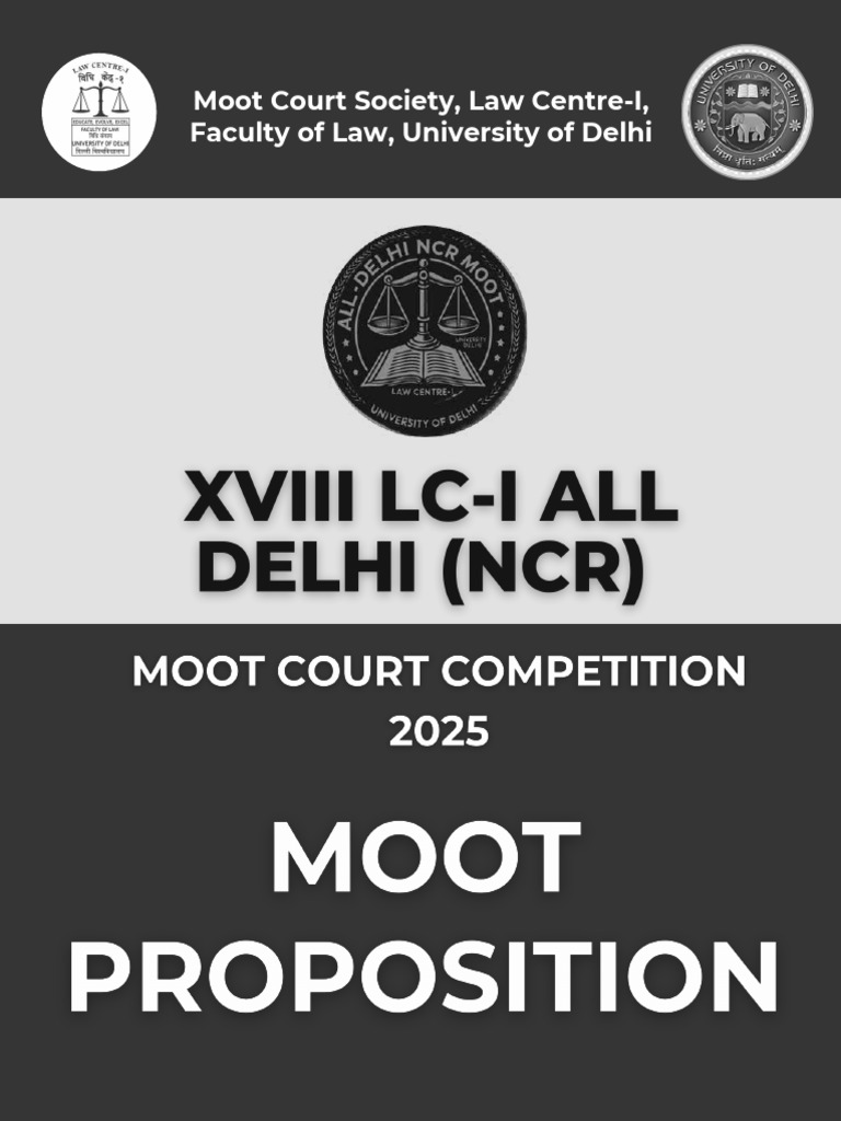 Moot Proposition Du Law | PDF | Justice | Crime & Violence