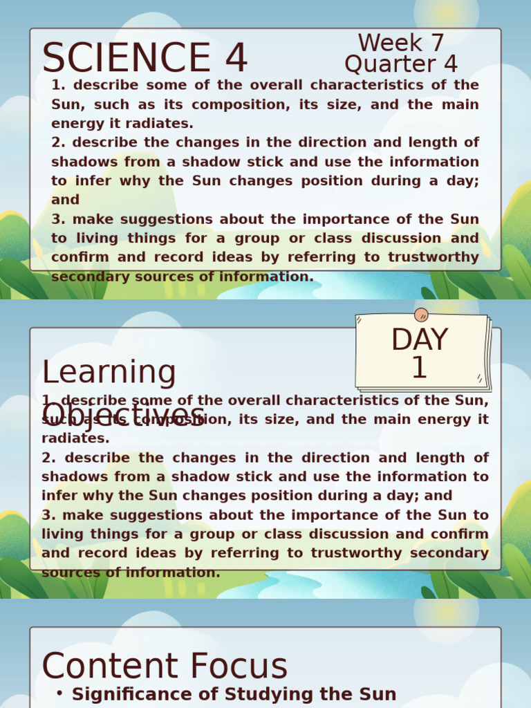 Q4 - Science - PPT - Week 7 | PDF | Sun | Solar Flare