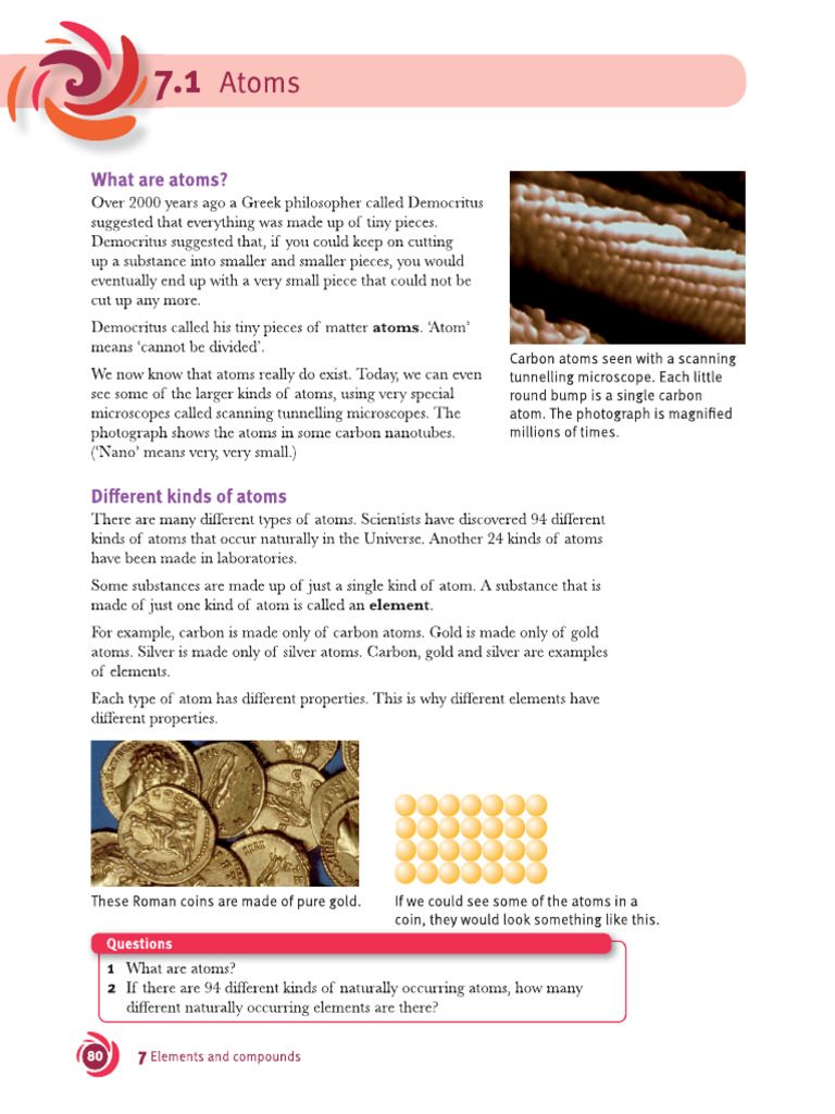 Atoms and Molecules | PDF