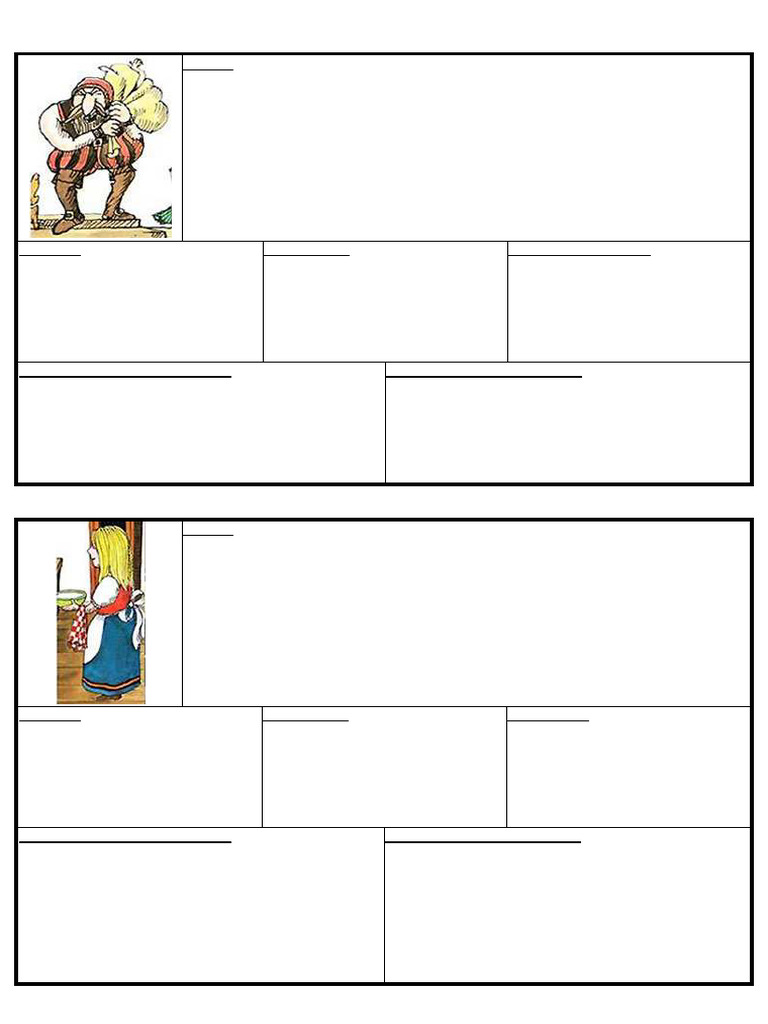 Fiches d'identité des personnages clés | PDF