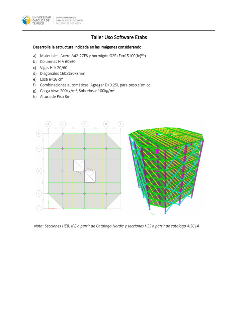 Taller de Modelado Estructural en Etabs | PDF