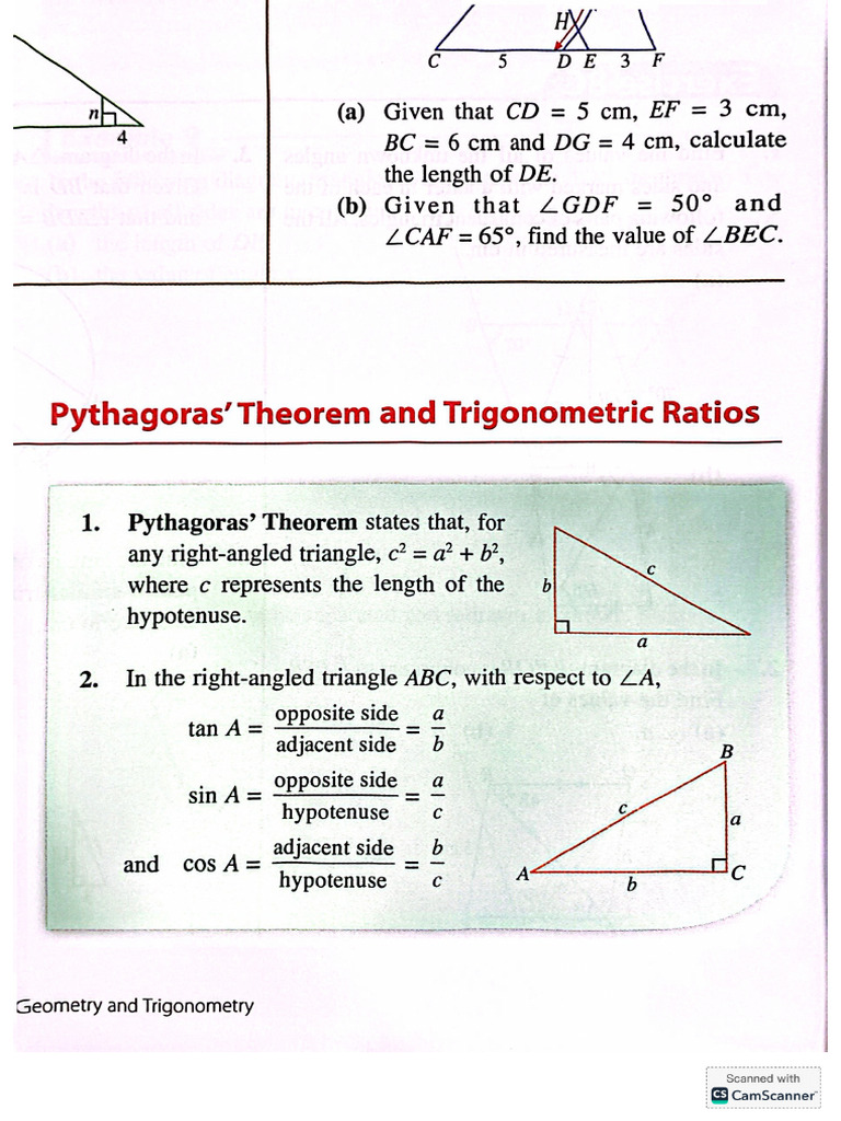 Trigonometry and Bearings - Igcse Math | PDF