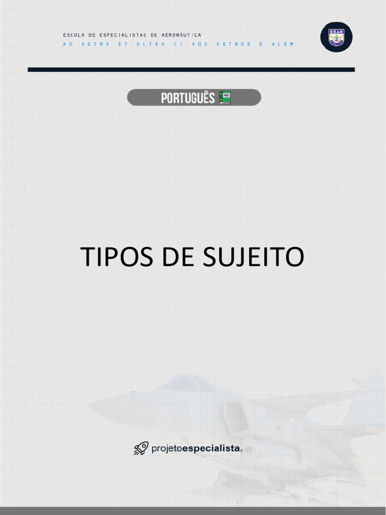 Exercícios Tipos de Sujeito | PDF | Assunto (gramática)