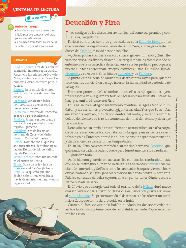 Deucalión y Pirra | PDF | Prometeo | Zeus