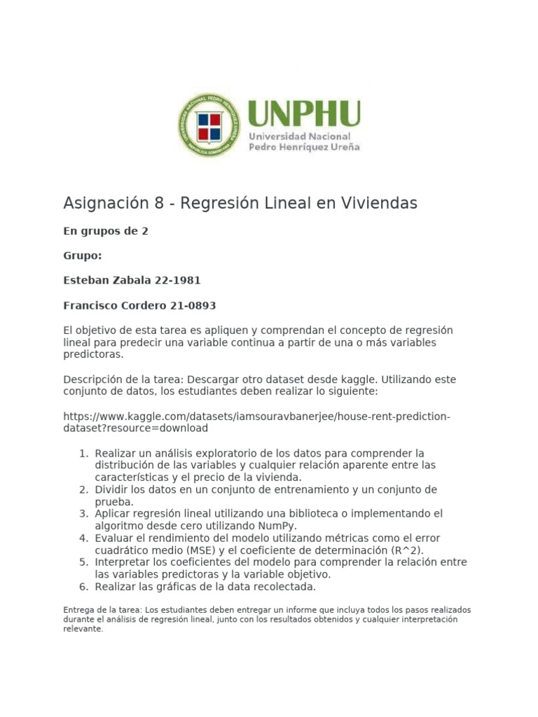 Informe Assembler | PDF | Análisis de regresión | Regresión lineal