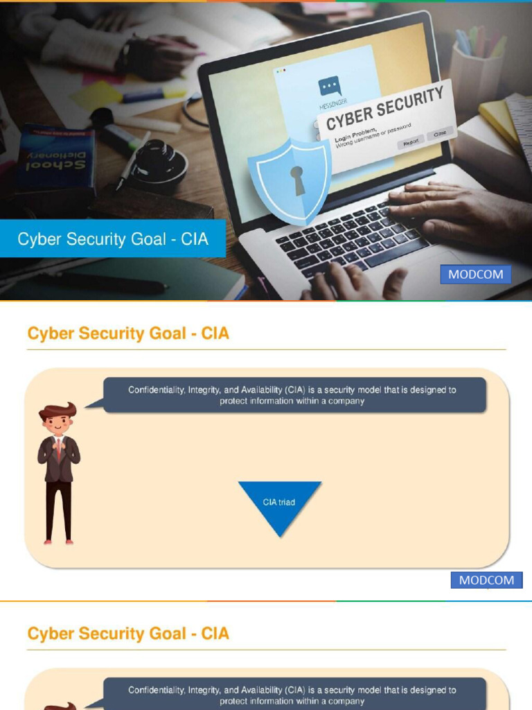 Cyber1d - Goals of CIA | PDF