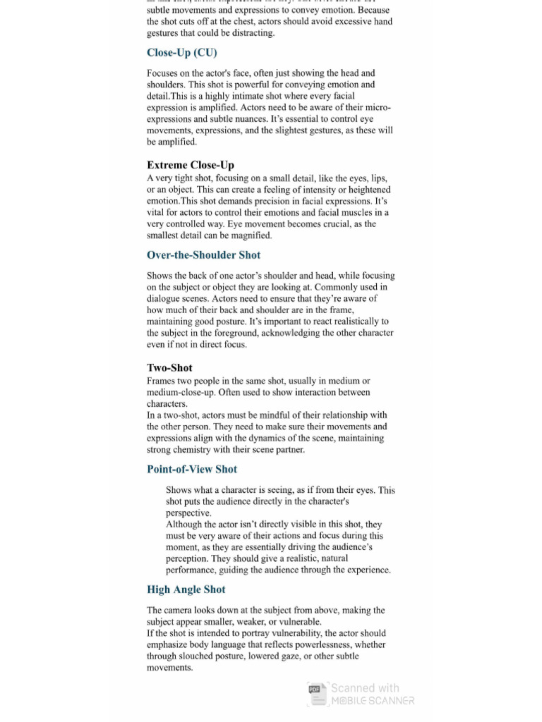 Shot sizes 2 of 2 | PDF