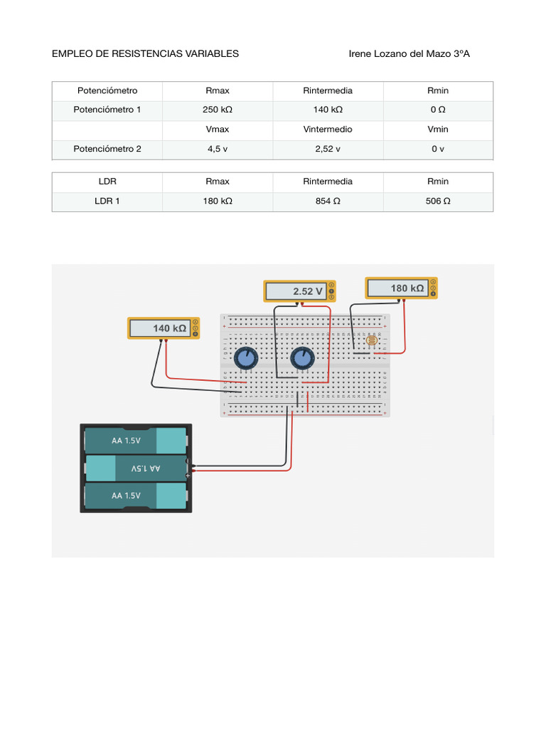 Resistencias variables | PDF
