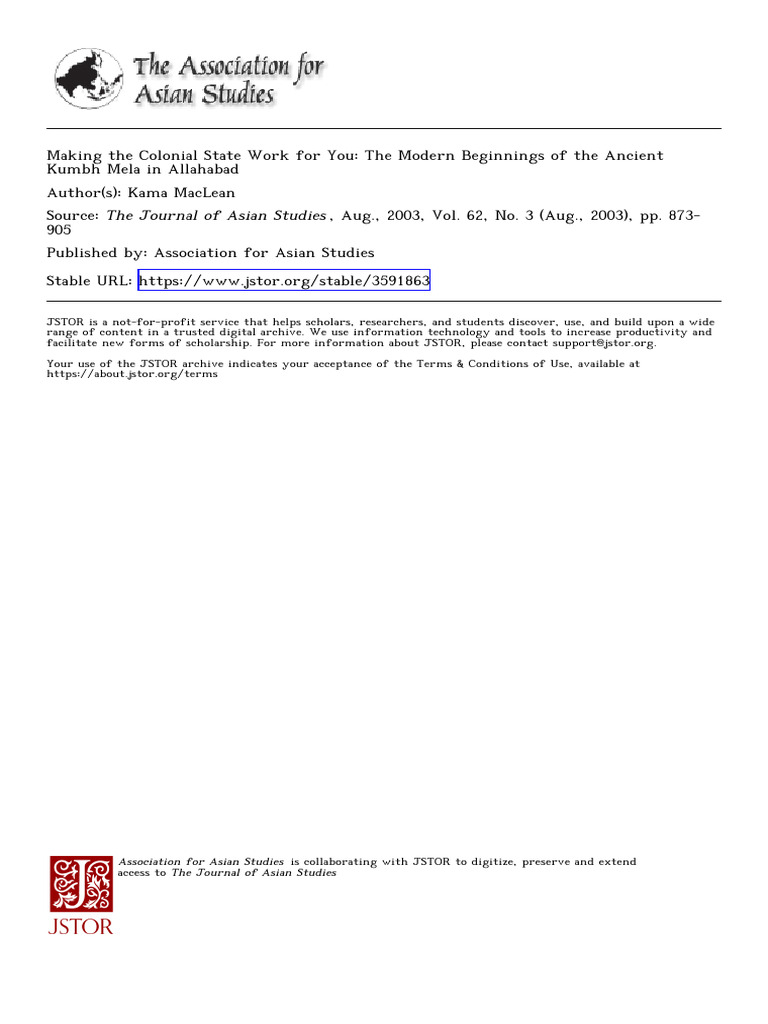 MacLean-MakingColonialState-2003 | PDF