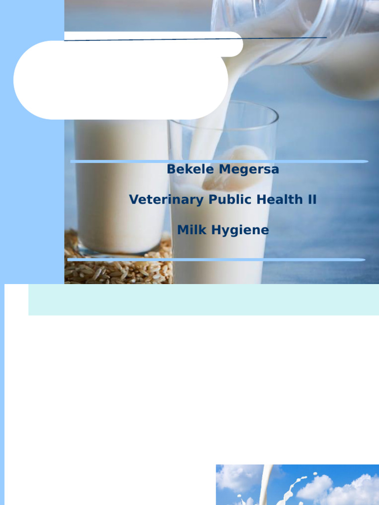BM Milk Hygiene VPH II 2022 | PDF | Milk | Dairy