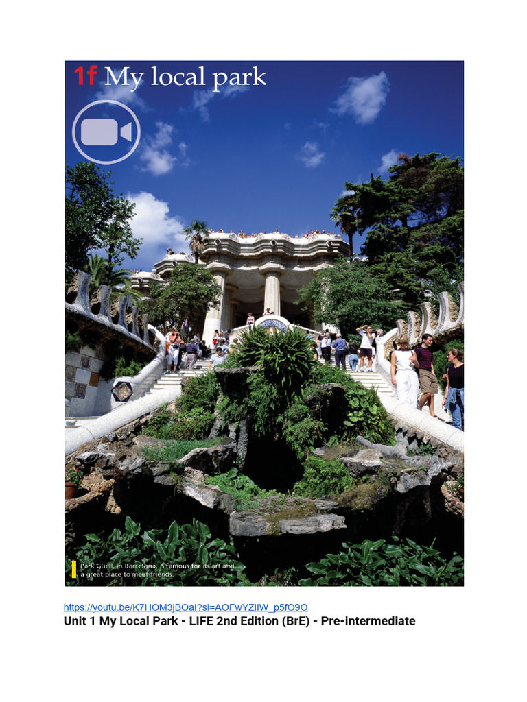 My Local Park Homework Pre Int | PDF