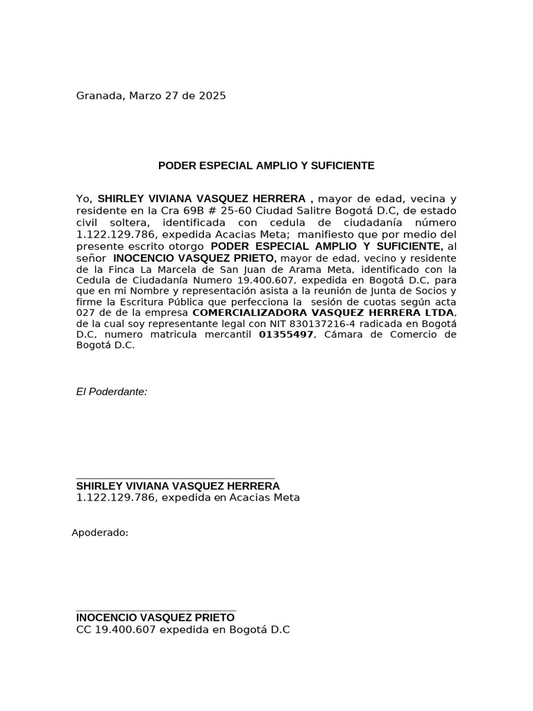 Poder Amplio y Suficiente | PDF