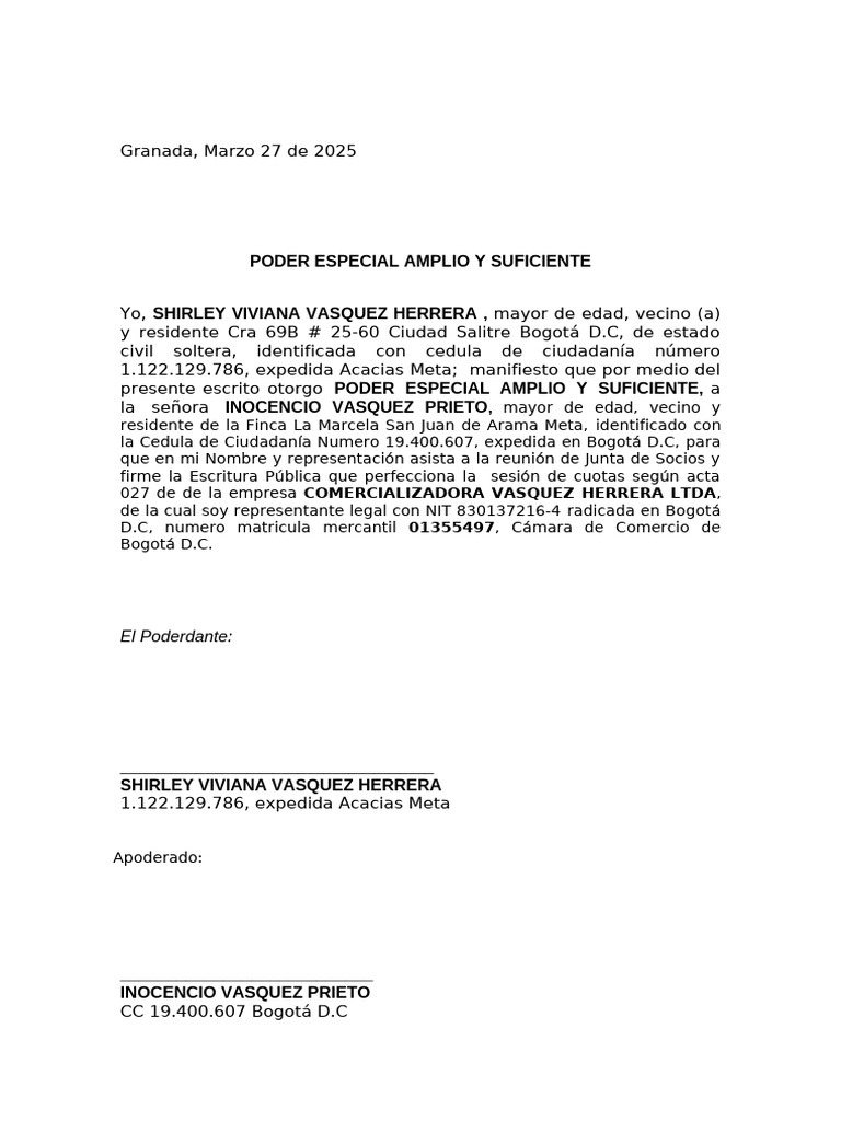 Poder Amplio y Suficiente | PDF