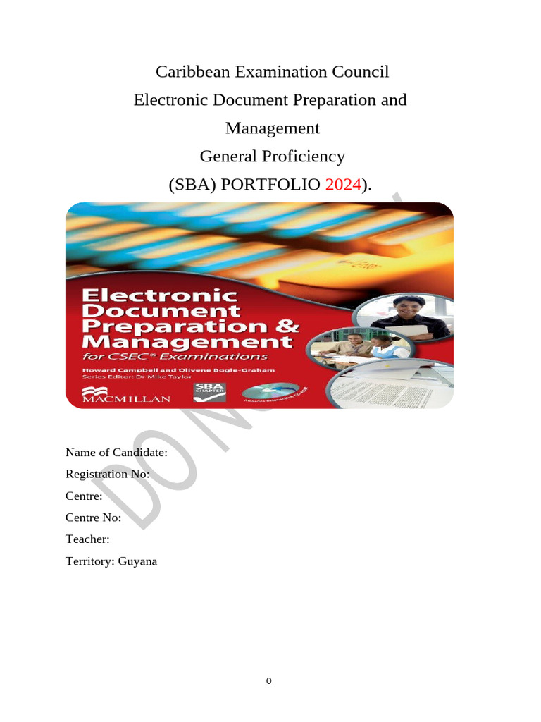 Second Sample EDPM PORTFOLIO | PDF | Employment