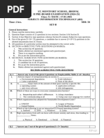 Class X - Sample Question Papers - Information Technology - Cbse Code 402 | PDF