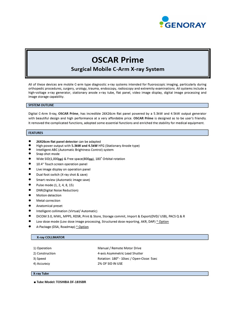 Product Data - OSCAR PRIME | PDF | Electrical Engineering | Electricity