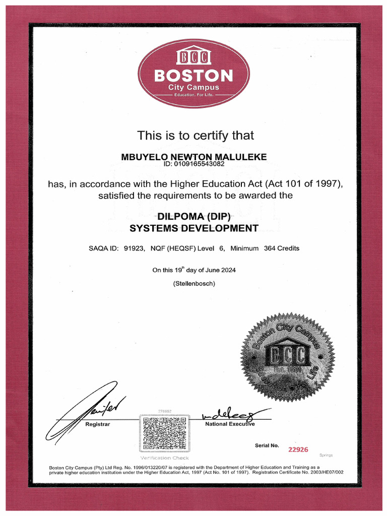 Diploma Certificate | PDF