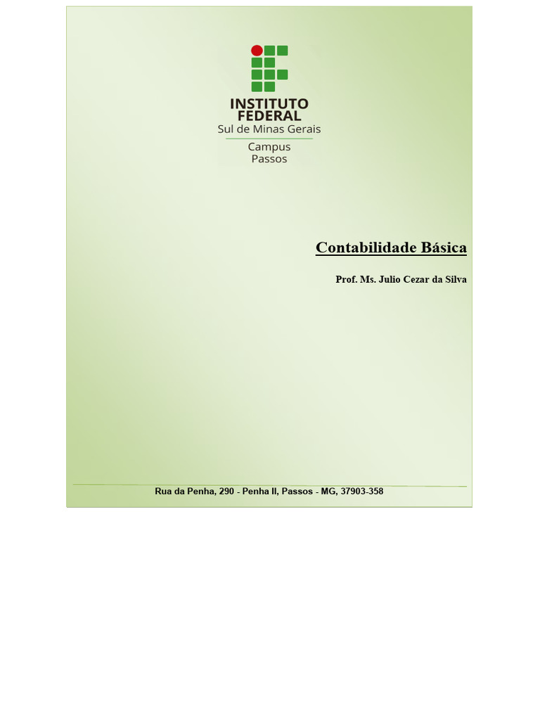 Material de Contabilidade Básica | PDF | Contabilidade | Capital ...