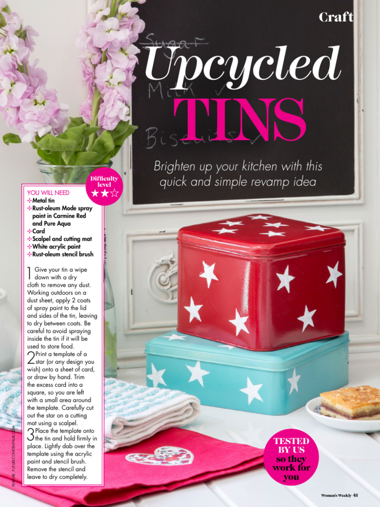Brighten your kitchen how to upcycle tins | PDF