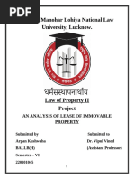 Types of Leases in Indian Property Law | PDF | Lease | Leasehold Estate