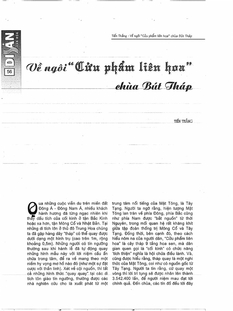 1114_Ve ngoi cuu pham lien hoa chua But Thap | PDF