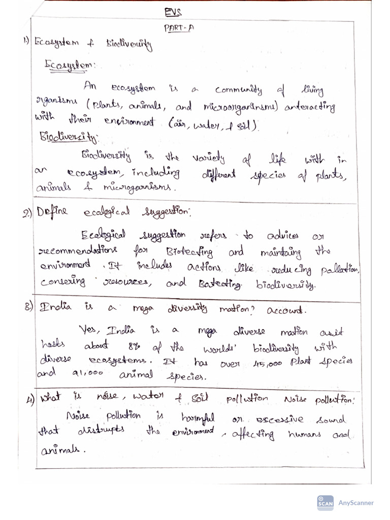 EVS Assignment 1 | PDF