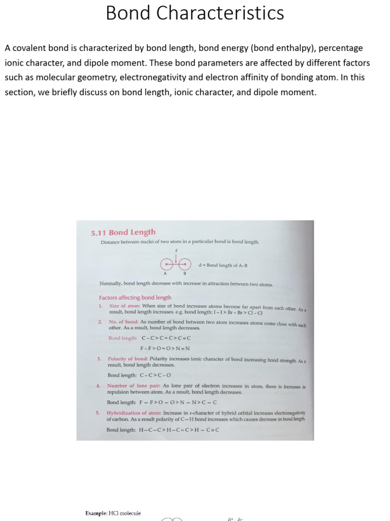 Bond Characteristics | PDF