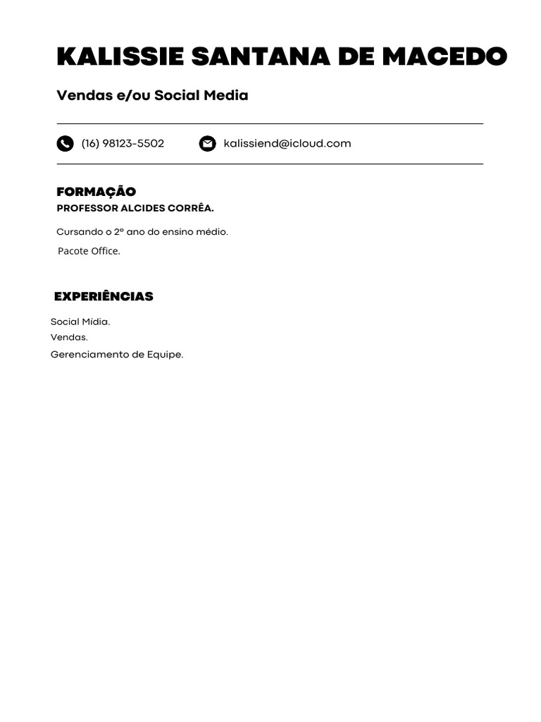 Currículo PDF | PDF