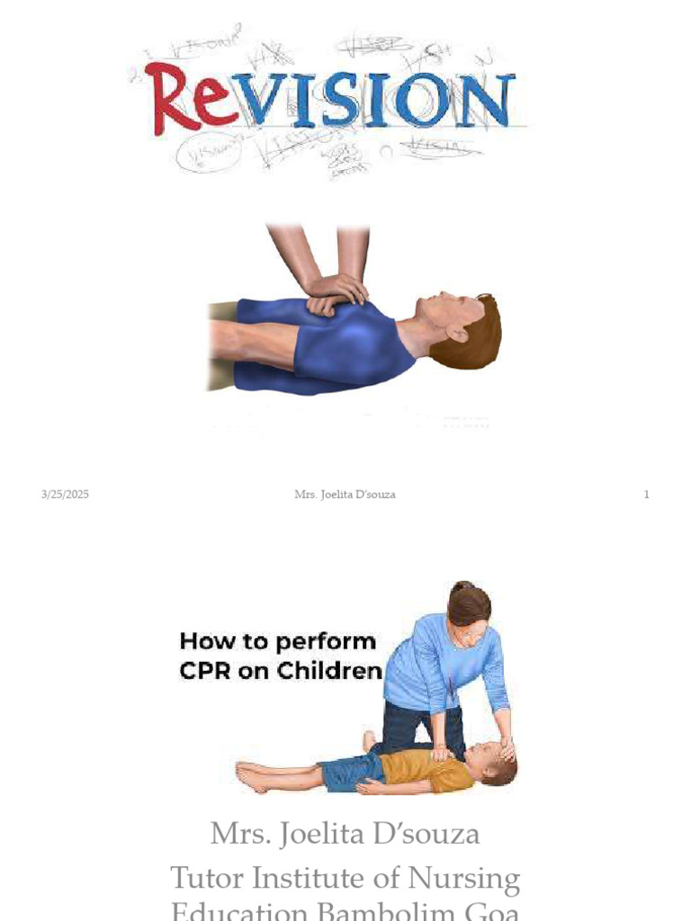 Child CPR Guidelines for Teachers | PDF | Cardiopulmonary Resuscitation ...