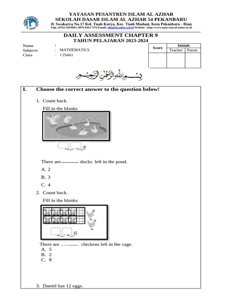 Soal PH Math Chapter 9 | PDF