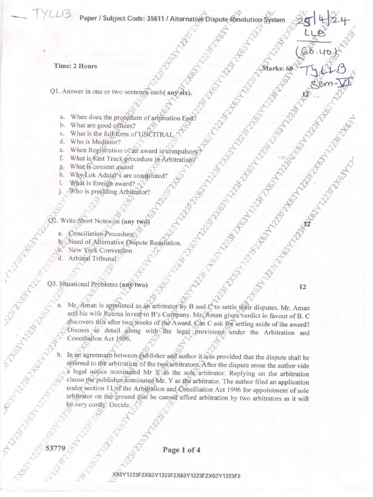 Alternative Dispute Resolution Syatem | PDF