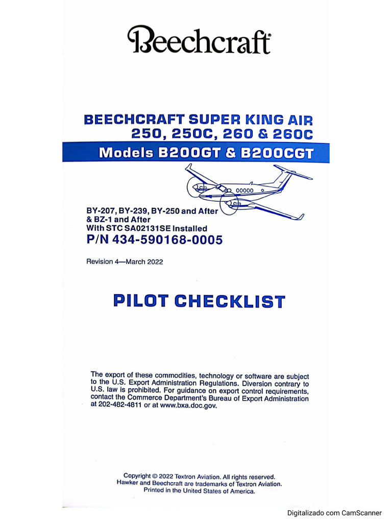 B200GT Emergency Checklist | PDF