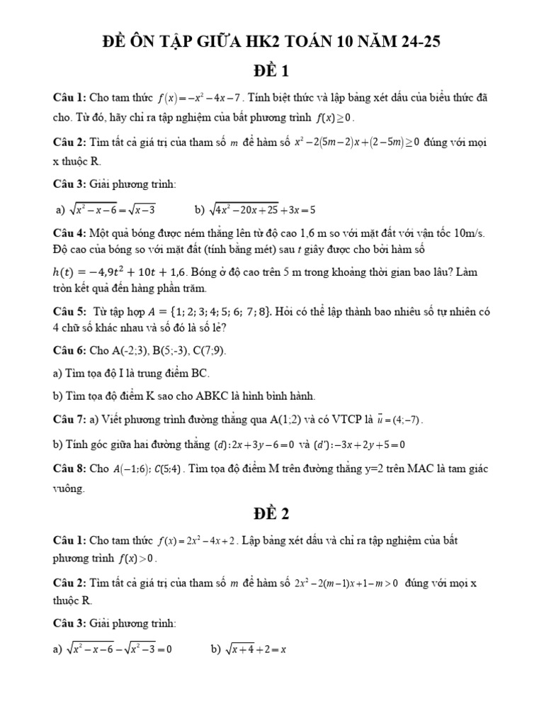 De On Giua Ki Tu Luan | PDF