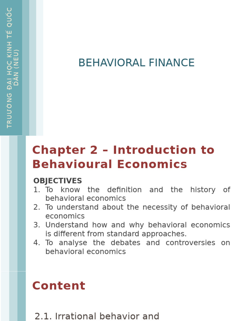 Slides Ch2 - Behavioral Economics Model | PDF | Behavioral Economics | Economics