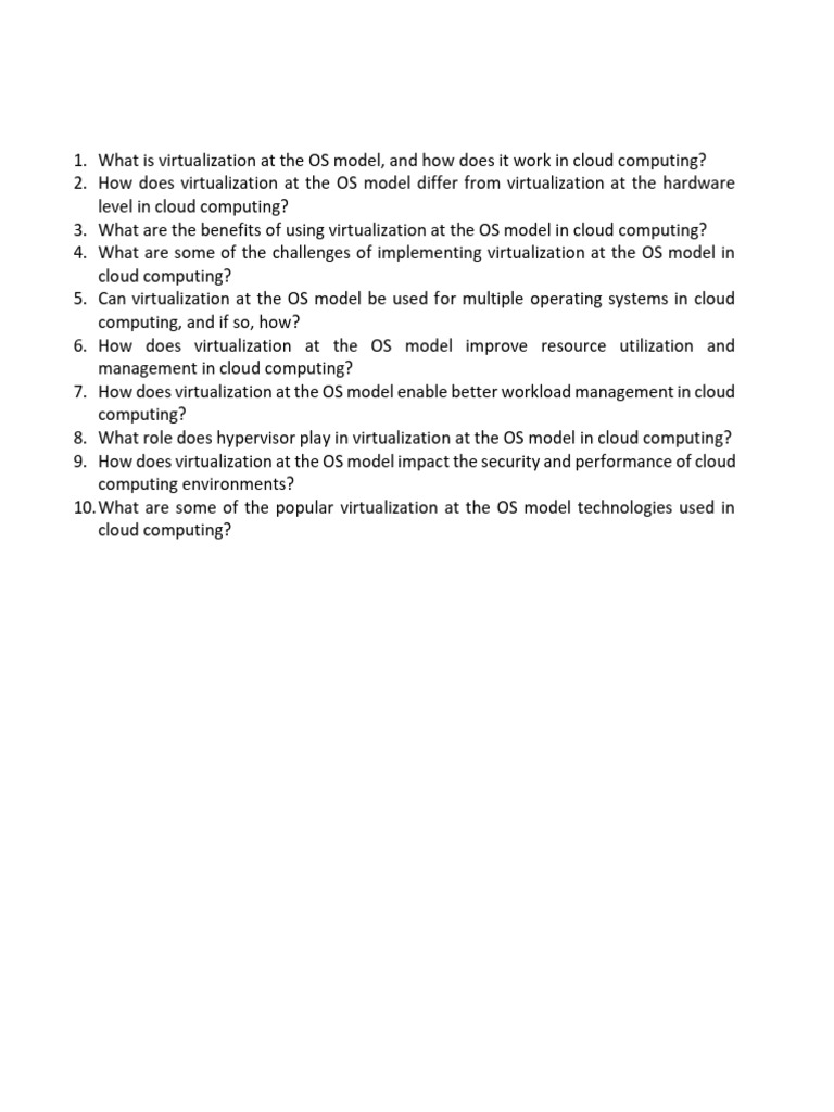 2.3 Virtualization at The OS Model | PDF | Virtualization | Virtual Machine