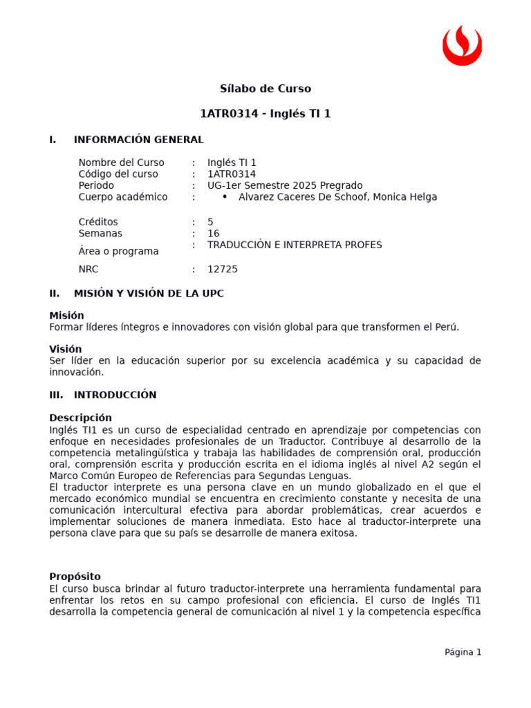 SILABO INGLES | PDF | Microsoft | Comunicación